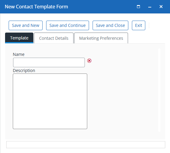 Contact Templates